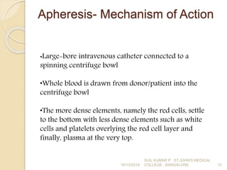Apheresis | PPTX | Blood Disorders | Diseases and Conditions