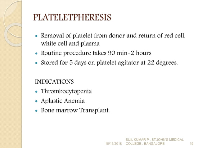 Apheresis | PPTX | Blood Disorders | Diseases and Conditions