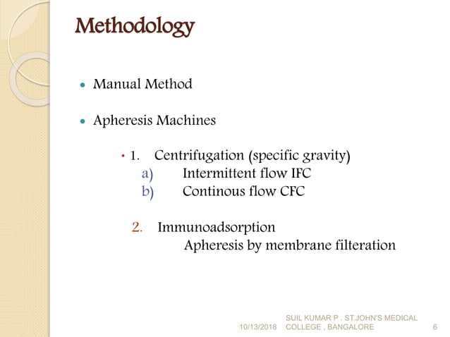 Apheresis | PPTX | Blood Disorders | Diseases and Conditions