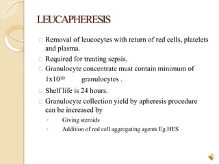 APHERESIS METHODS AND TYPES APERESIS.ppt | Blood Disorders | Diseases ...
