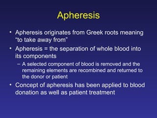 Apheresis 092909 Hames | PPT