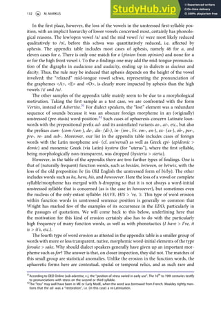 Aphesis And Aphaeresis In Late Modern English Dialects (Based On EDD ...