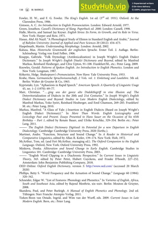 Aphesis And Aphaeresis In Late Modern English Dialects (Based On EDD ...