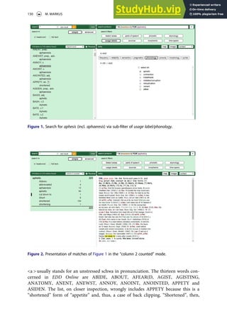 Aphesis And Aphaeresis In Late Modern English Dialects (Based On EDD ...