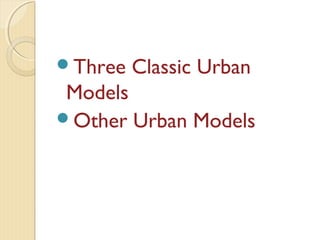 Aphg urban land models | PPT