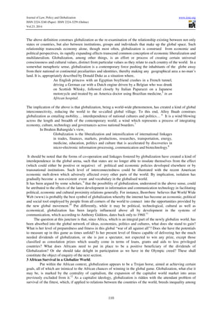 A philosophical picturing of africa in the globalization project | PDF ...