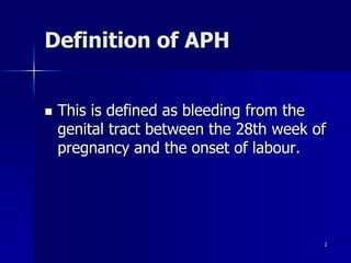 APH lecture.ppt ad it's surgical management | PPT