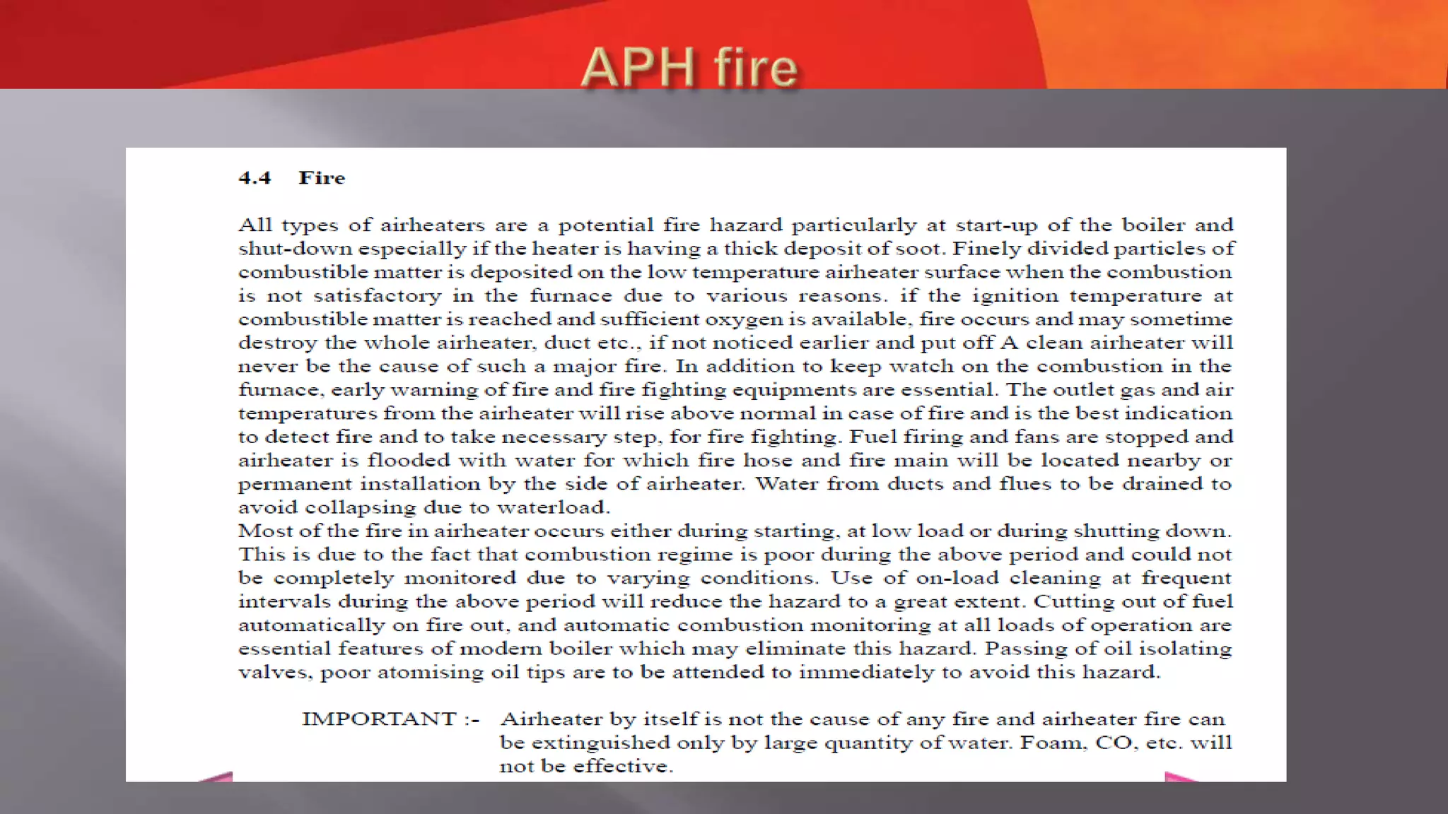 Aph operation and emergency handling | PPTX