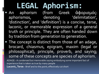 Aphorism ppt converted | PDF