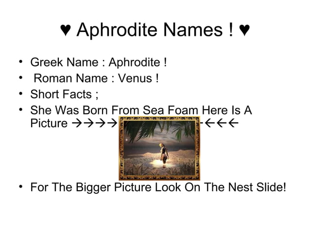 Aphrodite ! ♥ | PPT