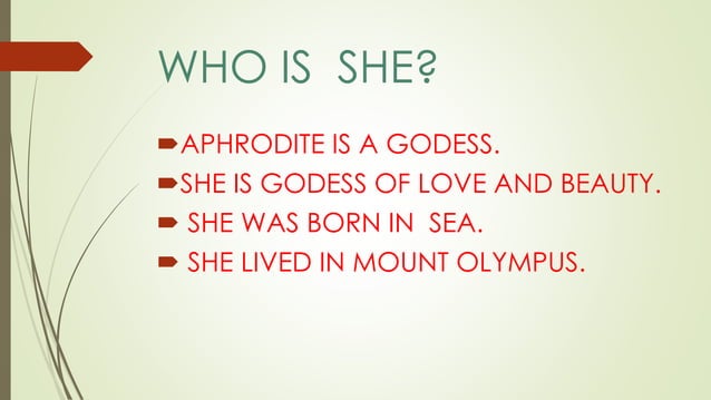Aphrodite | PPTX