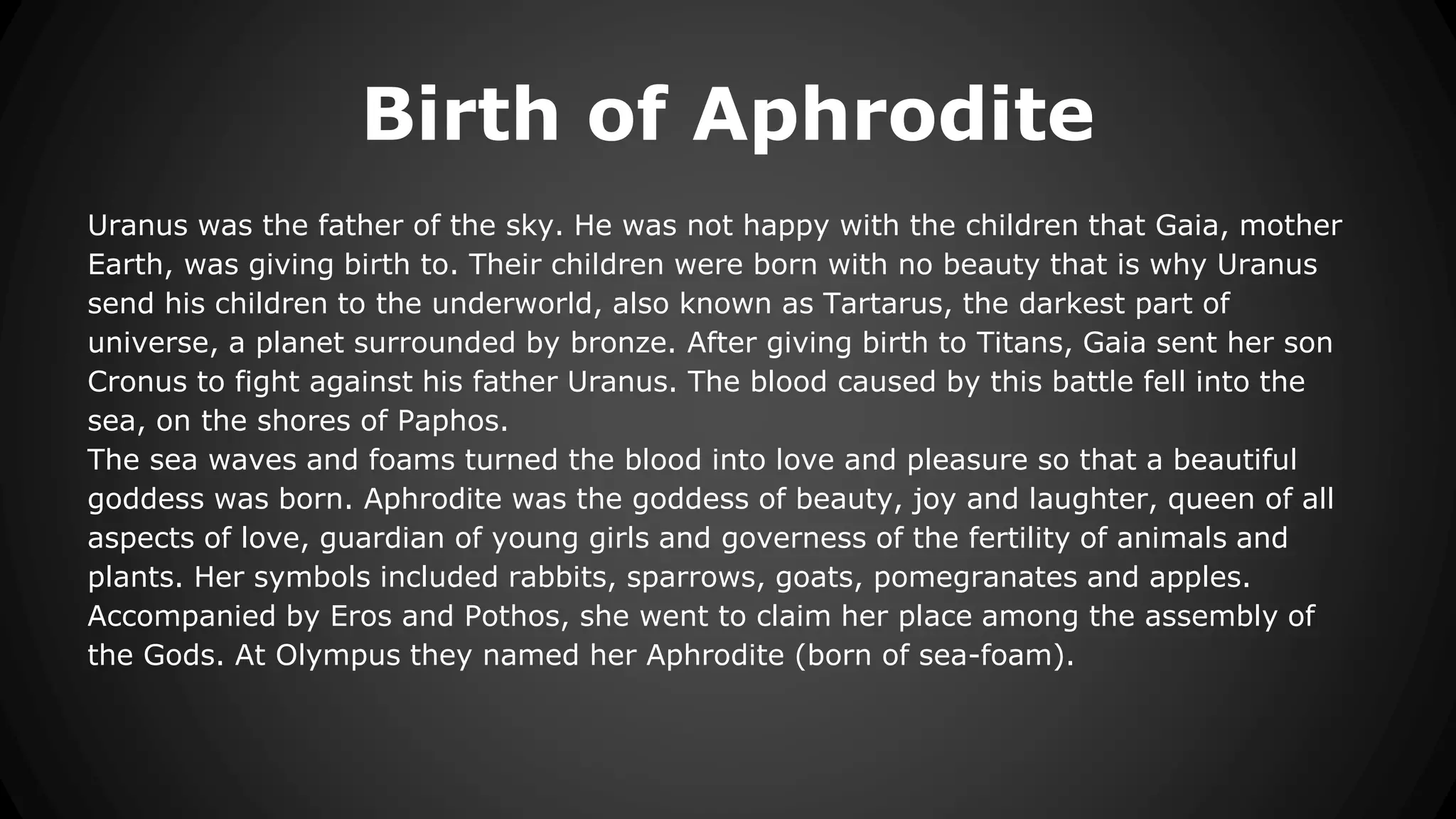 Aphrodite and Adonis | PPTX