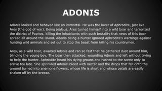 Aphrodite and Adonis | PPTX