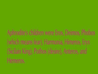 Aphrodite and eros | PPT