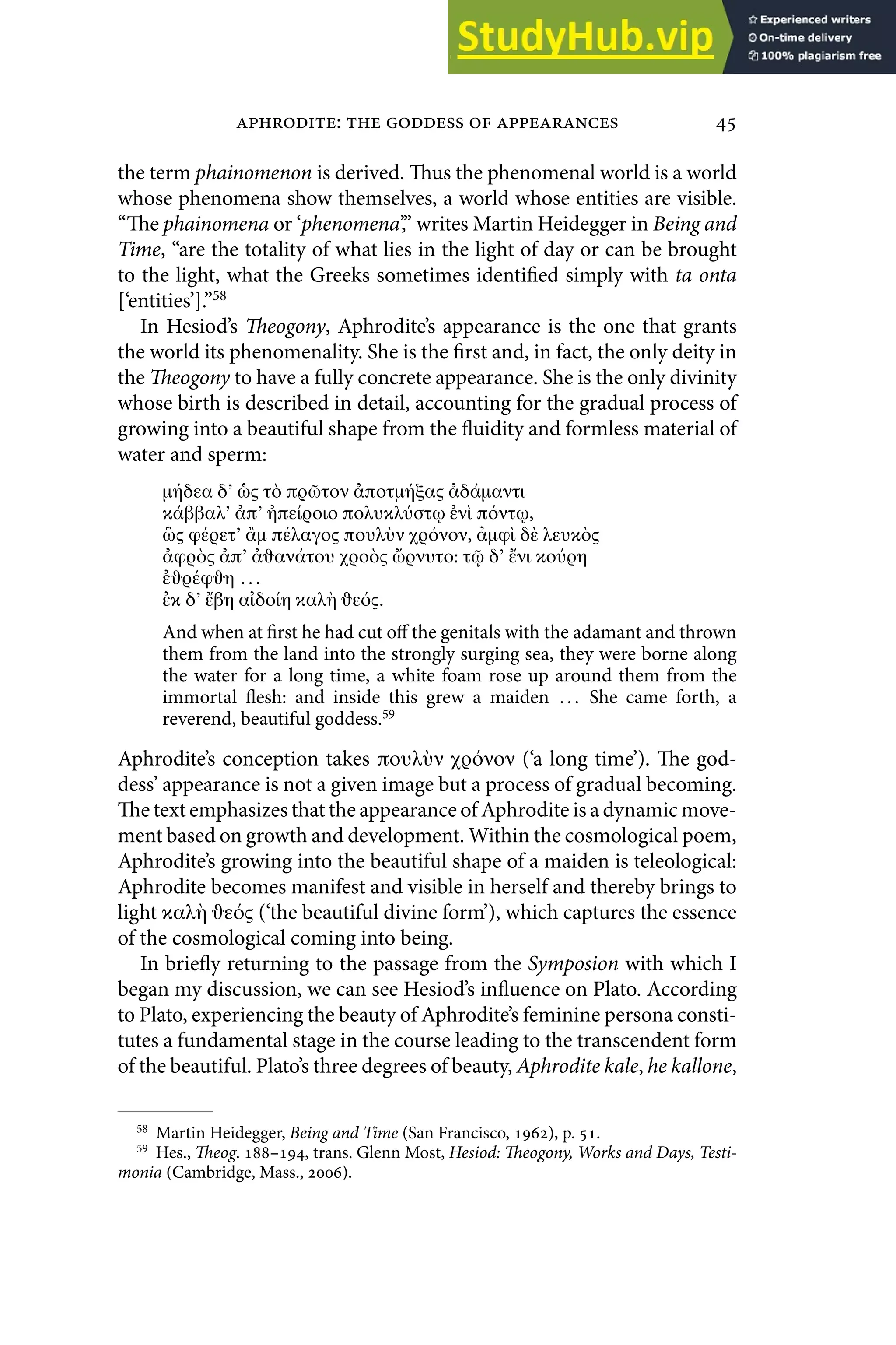 Aphrodite The Goddess Of Appearances | PDF