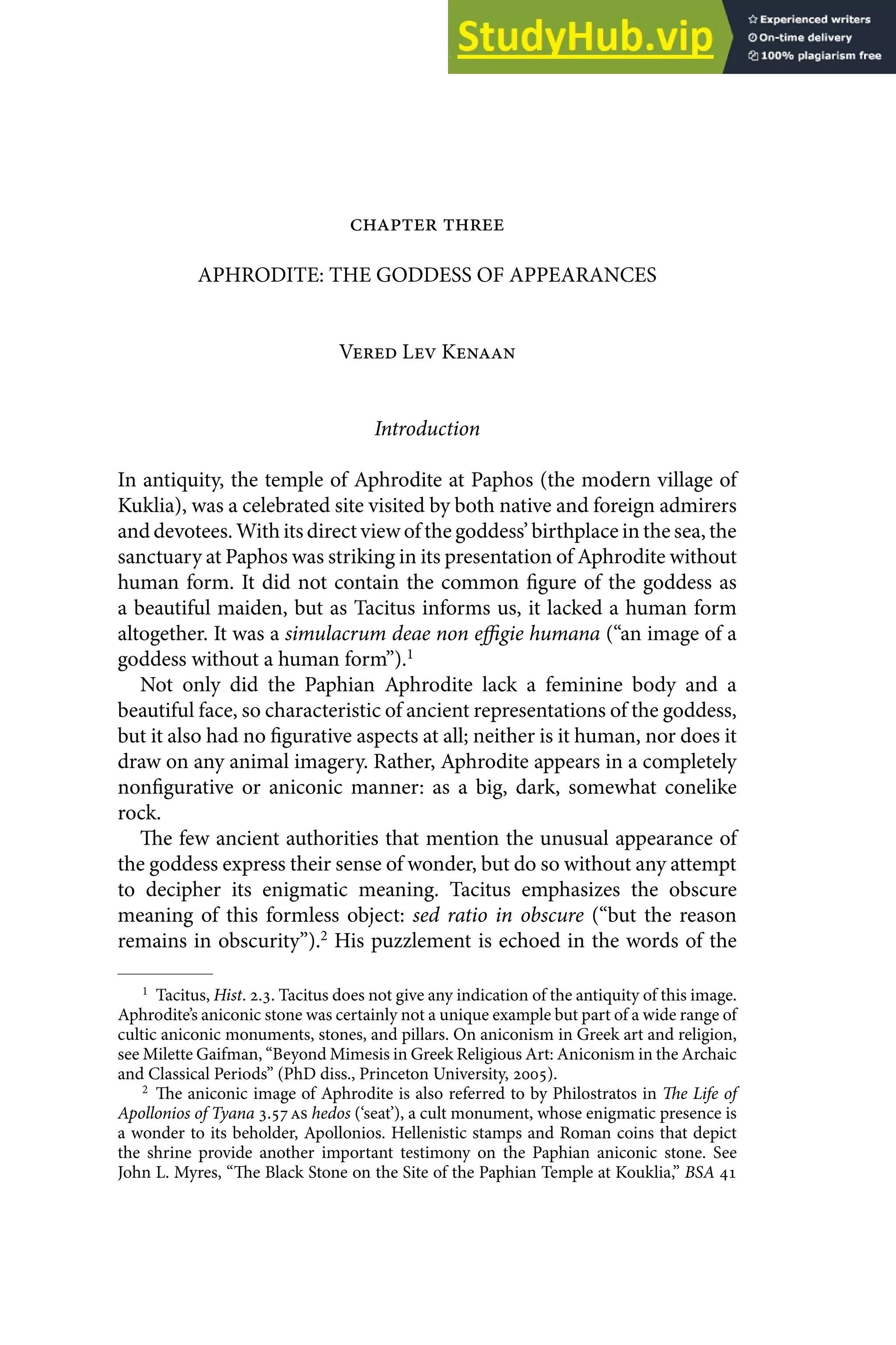 Aphrodite The Goddess Of Appearances | PDF
