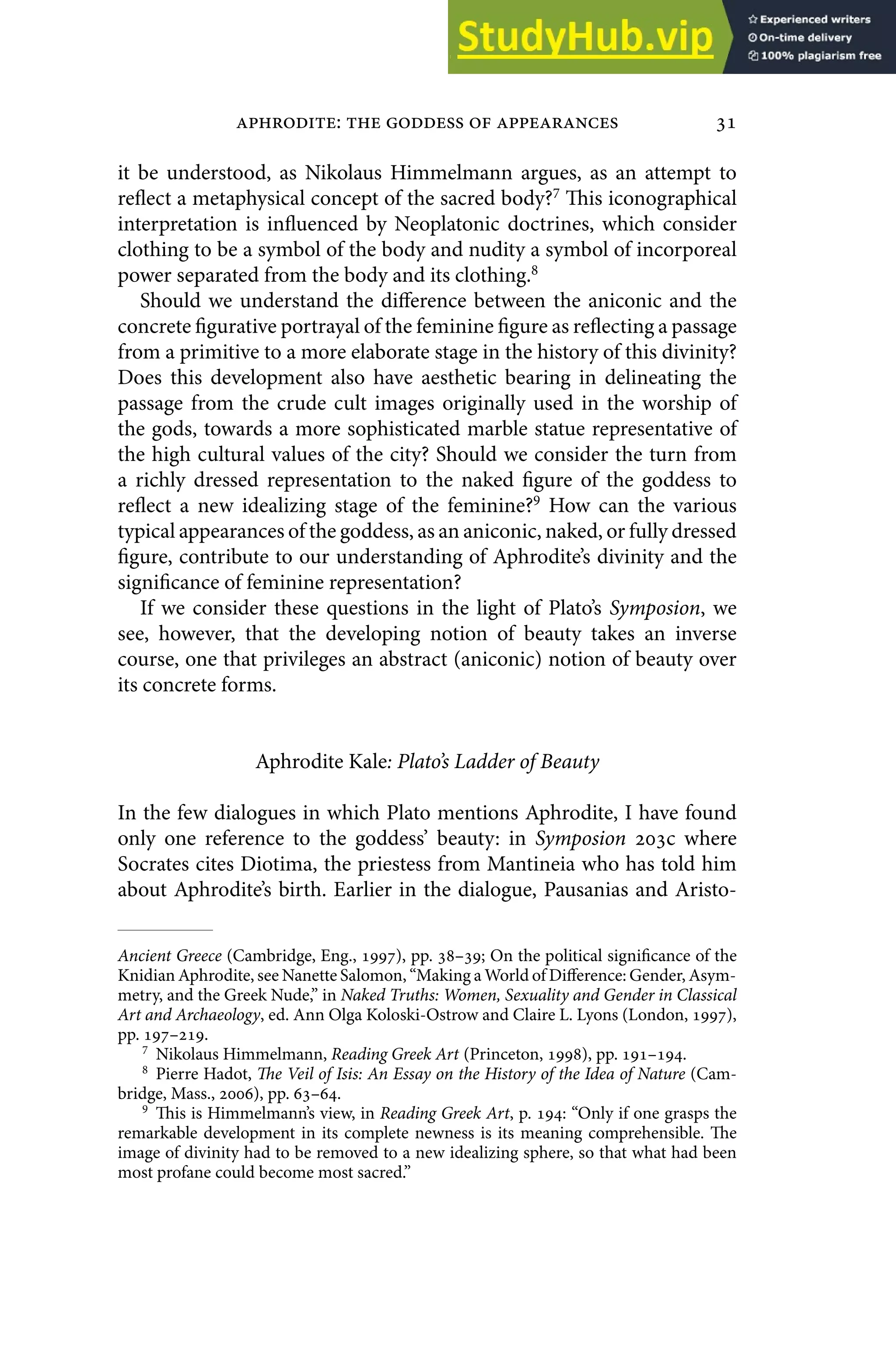 Aphrodite The Goddess Of Appearances | PDF