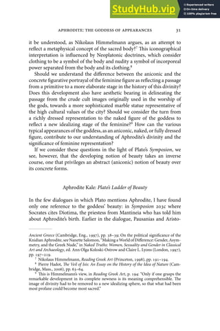 Aphrodite The Goddess Of Appearances | PDF