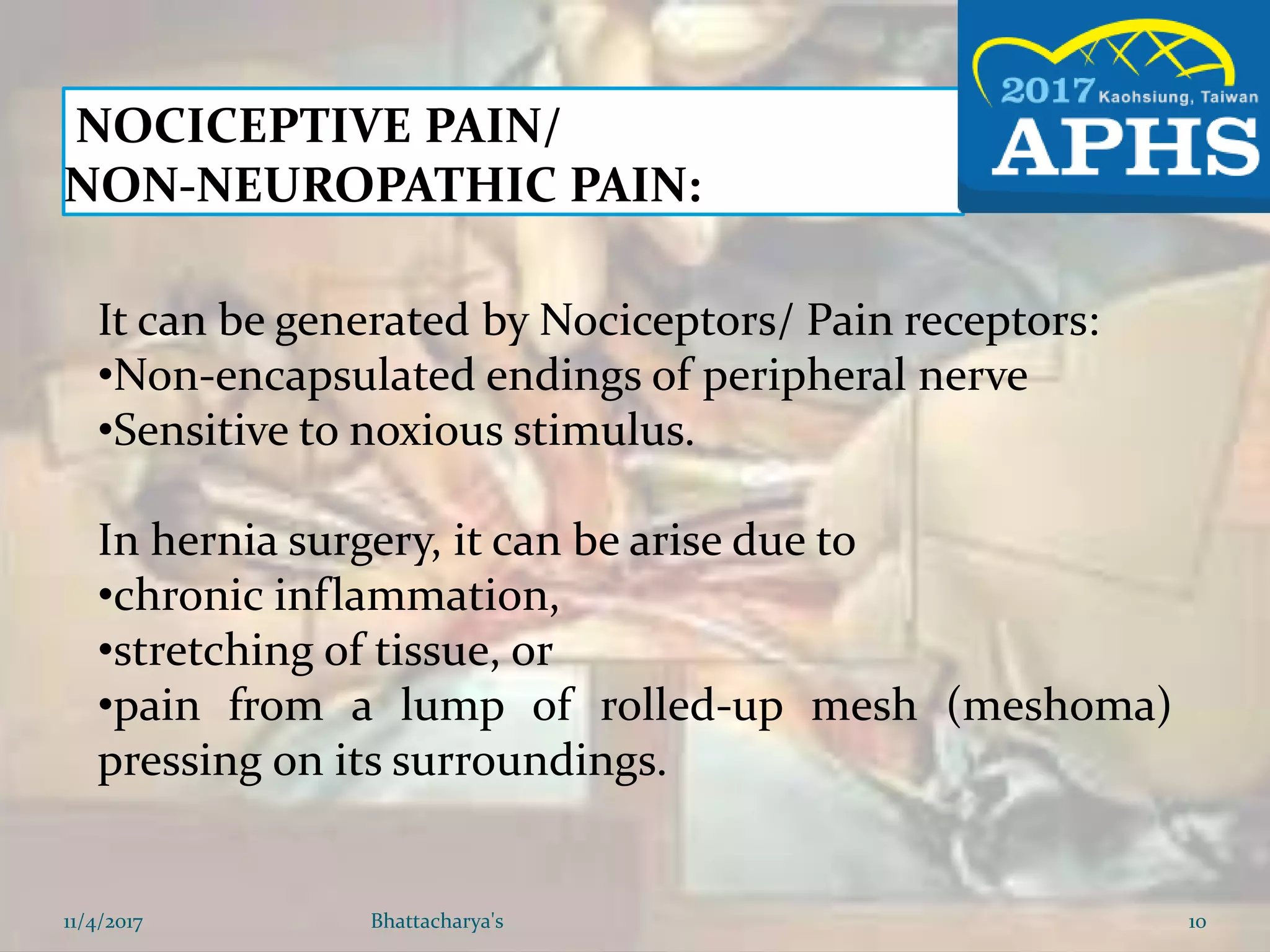 Inguinodynia: Chronic pain after inguinal hernia surgery by Dr. Avisak ...