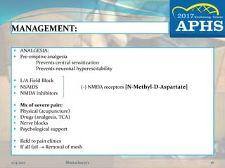 Inguinodynia: Chronic pain after inguinal hernia surgery by Dr. Avisak ...