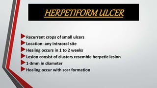Aphthous ulcer | PPTX