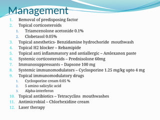 Aphthous ulcer-oral medicine and radiology.pptx
