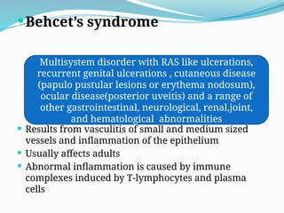 Aphthous ulcer-oral medicine and radiology.pptx