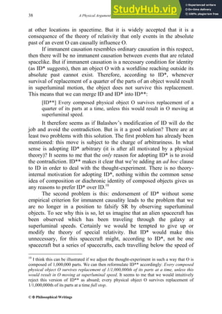 A Physical Argument Against Composition | PDF