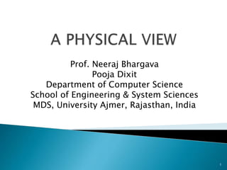 A physical view | PPTX