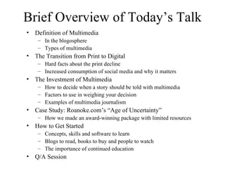 How to create a multimedia presentation | PPT