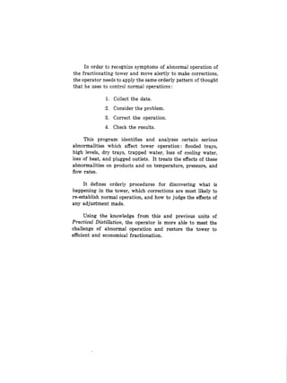API-1014WB-Practical Distillation Unit-7 Abnormal Operations Unit-8 ...