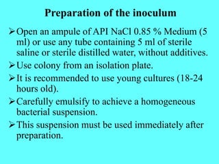Analytical Profile Index (API) & Automated Machines | PPTX