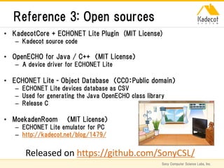 Kadecot APIs overview | PPT