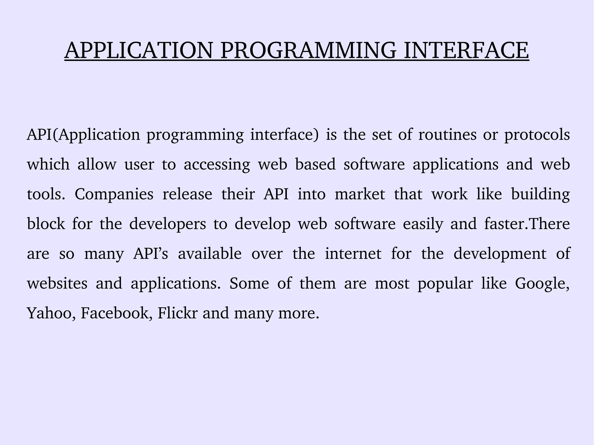 Application Programming Interface | PDF