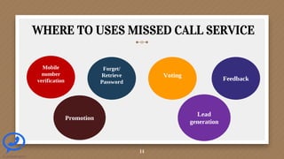missed call services by cloudshope technologies | PPT