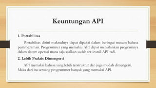 API by Sandi Hermawan | PPT