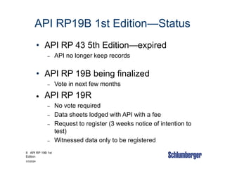API RP19 Edition for Beginners and Mid term | PPT | Free Download