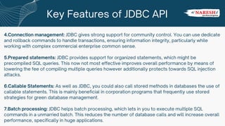About JDBC[Java Database Connectivity] API | PDF