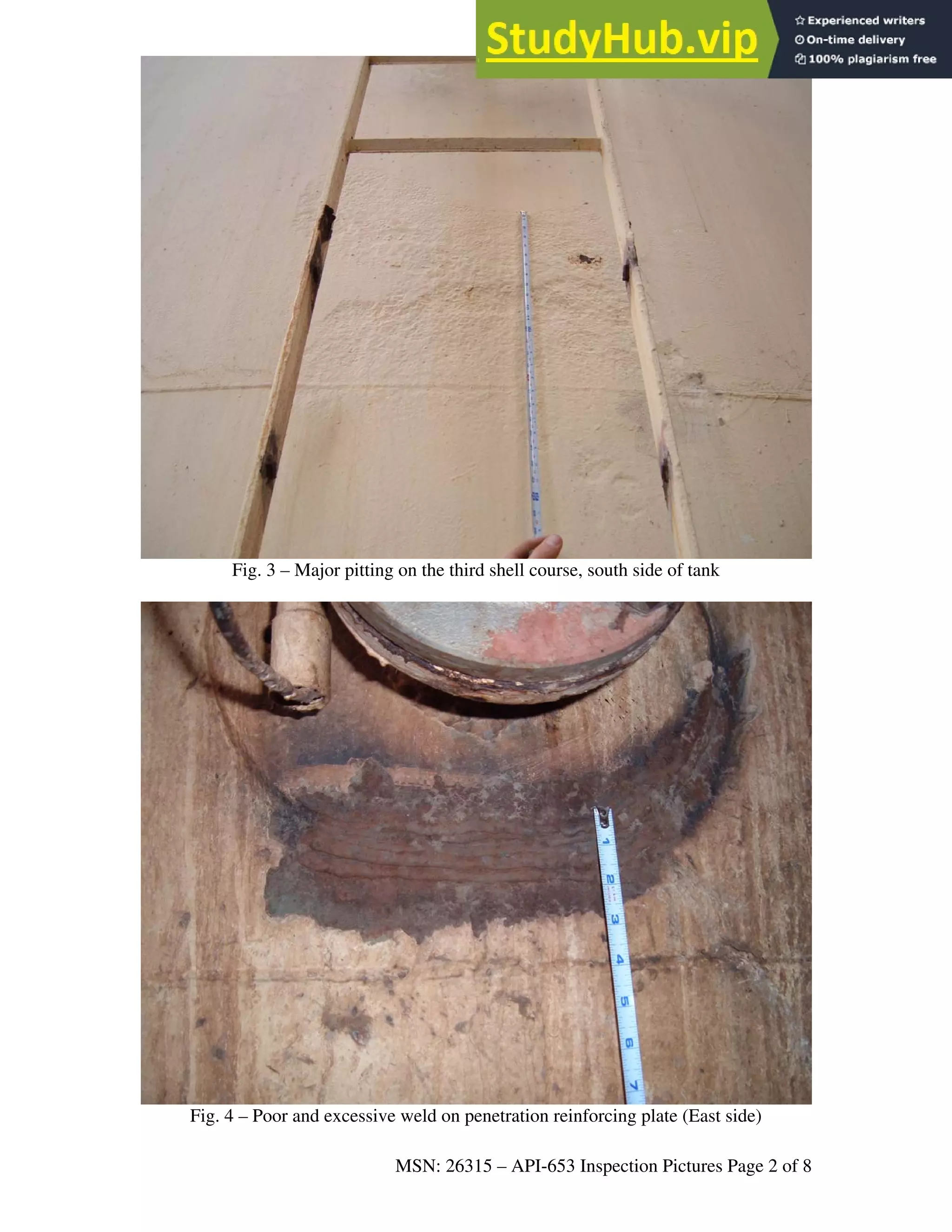 API-653 Tank Inspection Sample Report | PDF