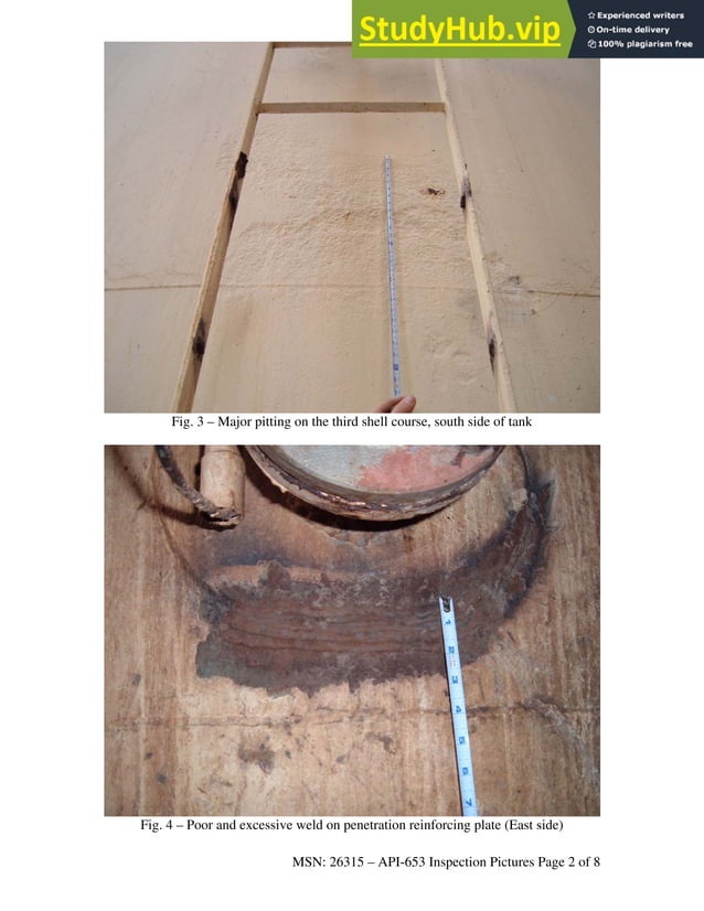 API-653 Tank Inspection Sample Report | PDF | Home Improvement | Home ...
