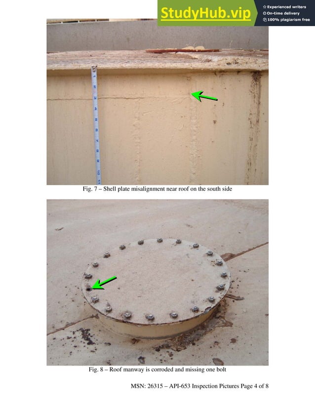 API-653 Tank Inspection Sample Report | PDF | Home Improvement | Home ...