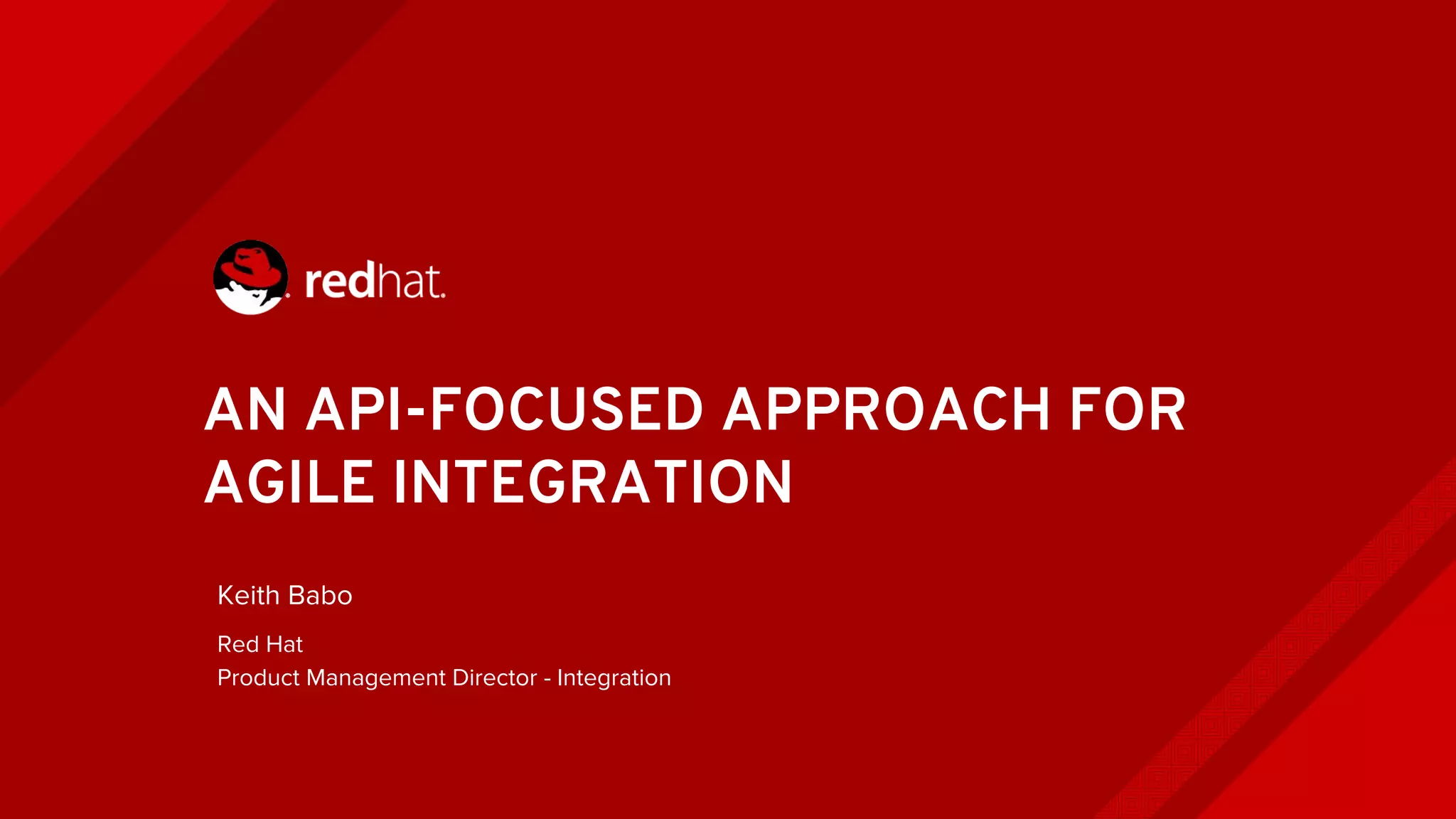 An Api Focused Approach To Agile Integration Ppt