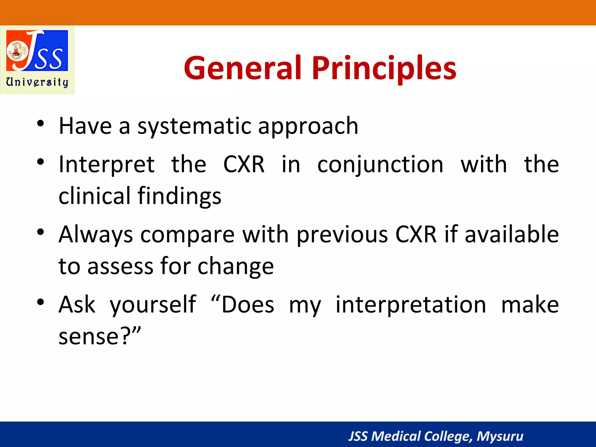 Approach to Chest X-Ray and Interpretation | PPT