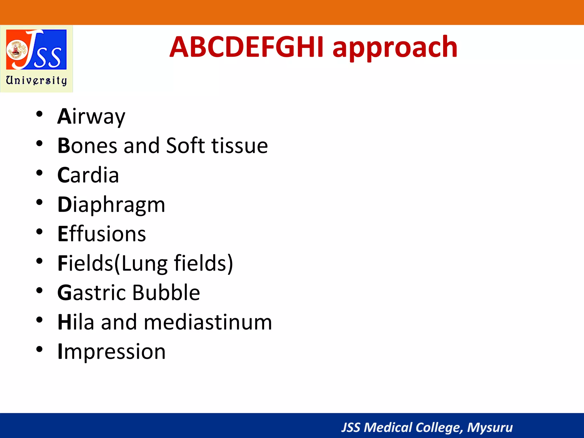 Approach to Chest X-Ray and Interpretation | PPT