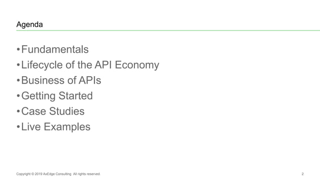 API Economy - Key Learnings | PPT