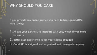 Api for dummies | PPT