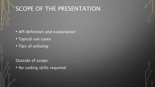 Api for dummies | PPT