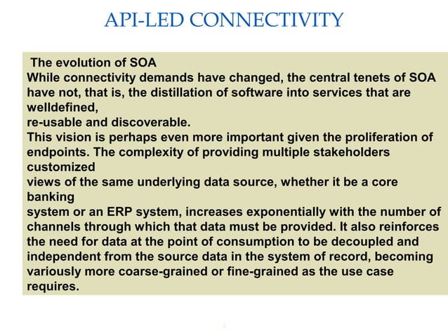 MULE-Api led connectivity | PPT