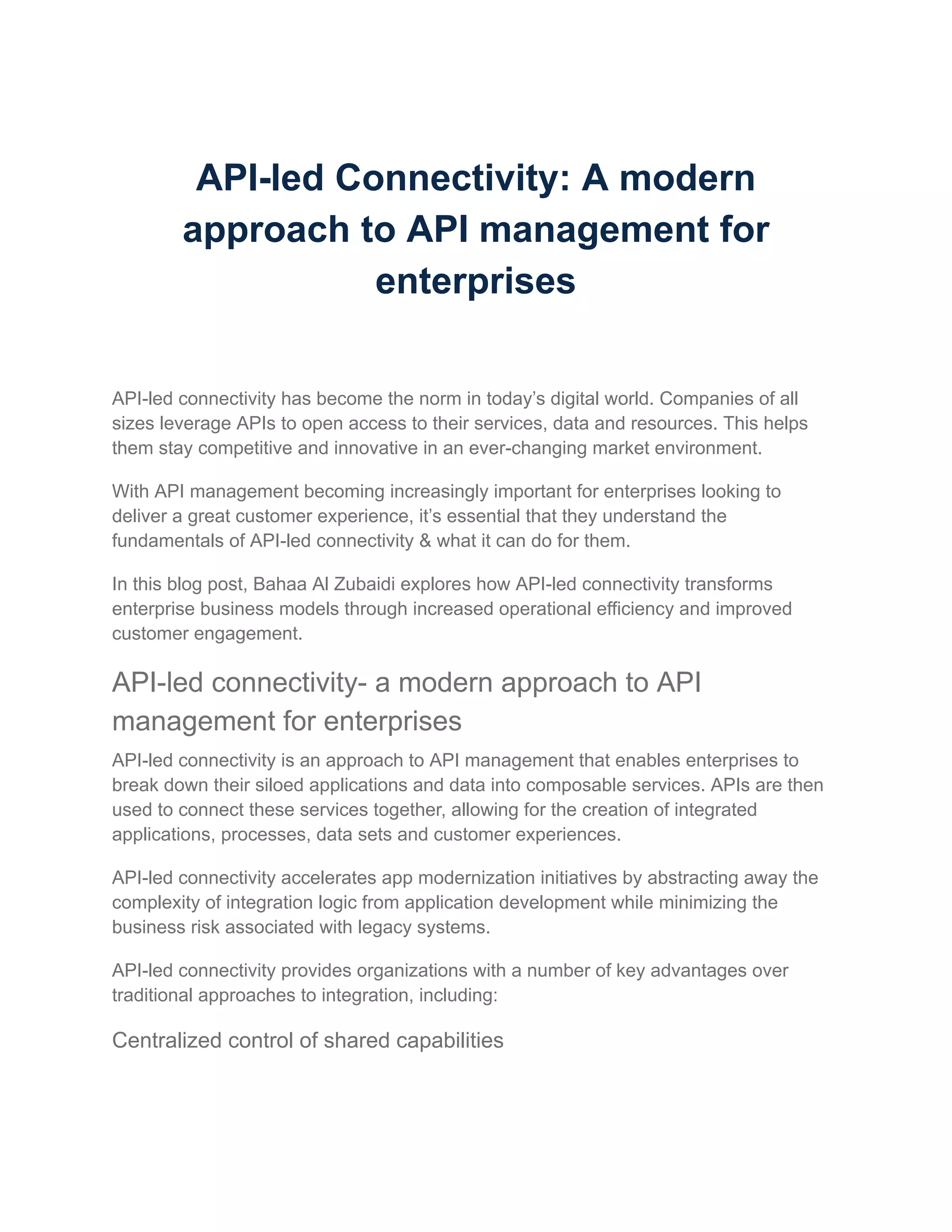API-led Connectivity_ A modern approach to API management for ...