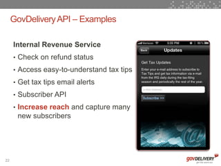 Using APIs for Success in Government | PDF